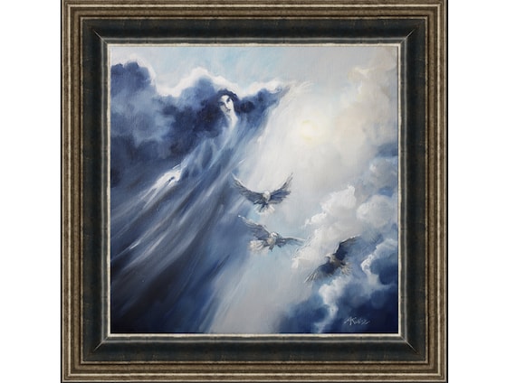 Valar Manwë Silmarillion inspired original oil painting | Etsy