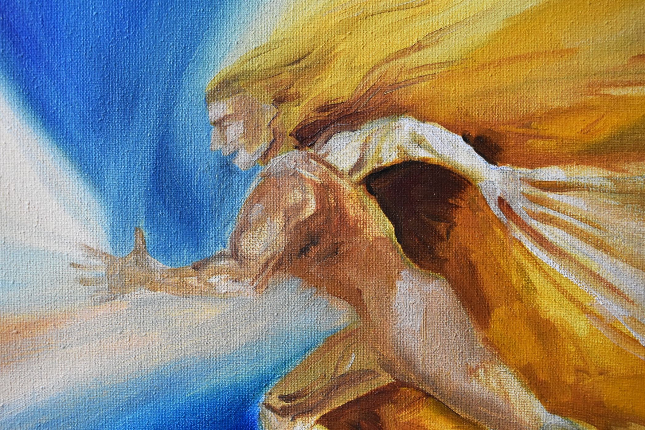Valar Tulkas Silmarillion Inspired Original Oil Painting - Etsy