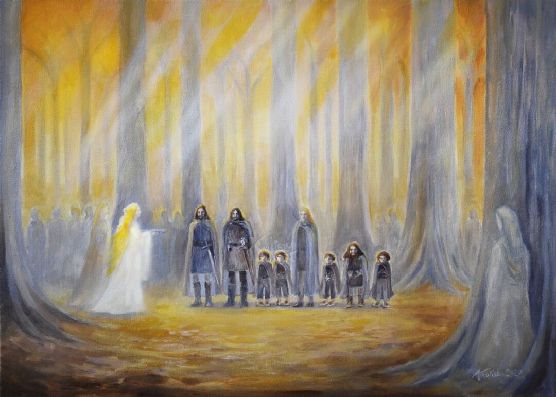 The Gifts of Galadriel - Print From Oil Painting || Original Lotr Art ...