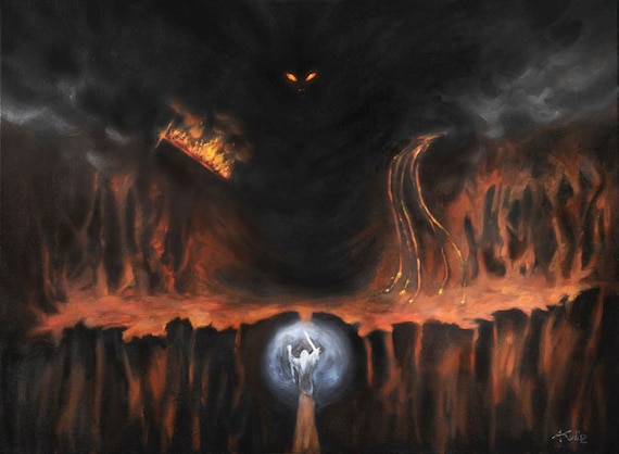 Gandalf Balrog Falling