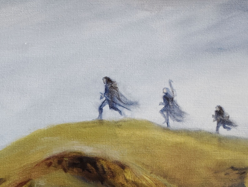 The Three Hunters Print Original Lotr Art Tolkien - Etsy