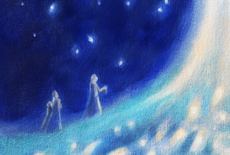 Telperion Print of Handmade Oil Painting Original - Etsy