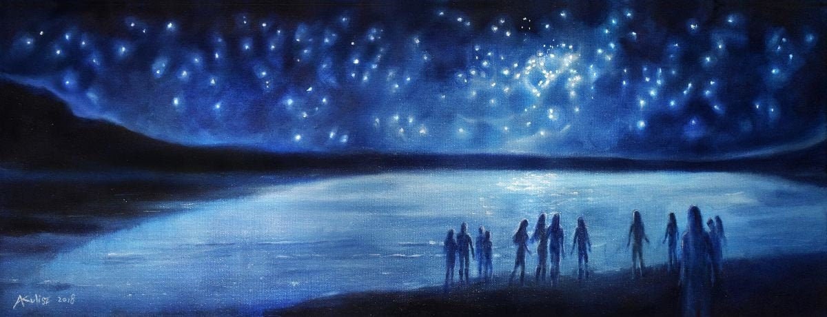 Awakening of the Elves Print From Oil Painting Original | Etsy