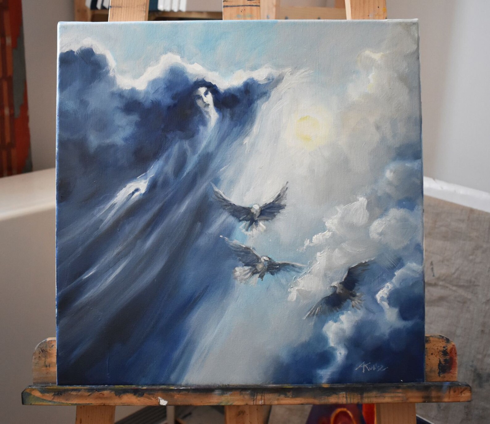 Valar Manwë Silmarillion Inspired Original Oil Painting - Etsy