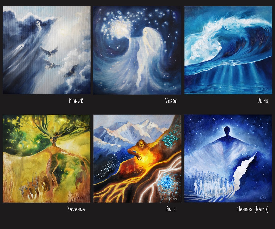 Valar Print | Original Silmarillion Art || Tolkien Inspired - Etsy