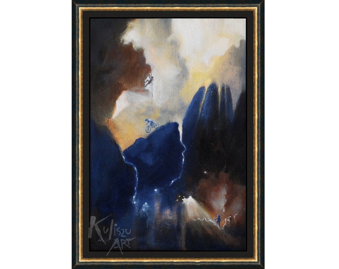 Explorers - Original Oil Painting on Canvas | Fantasy Landscape ...