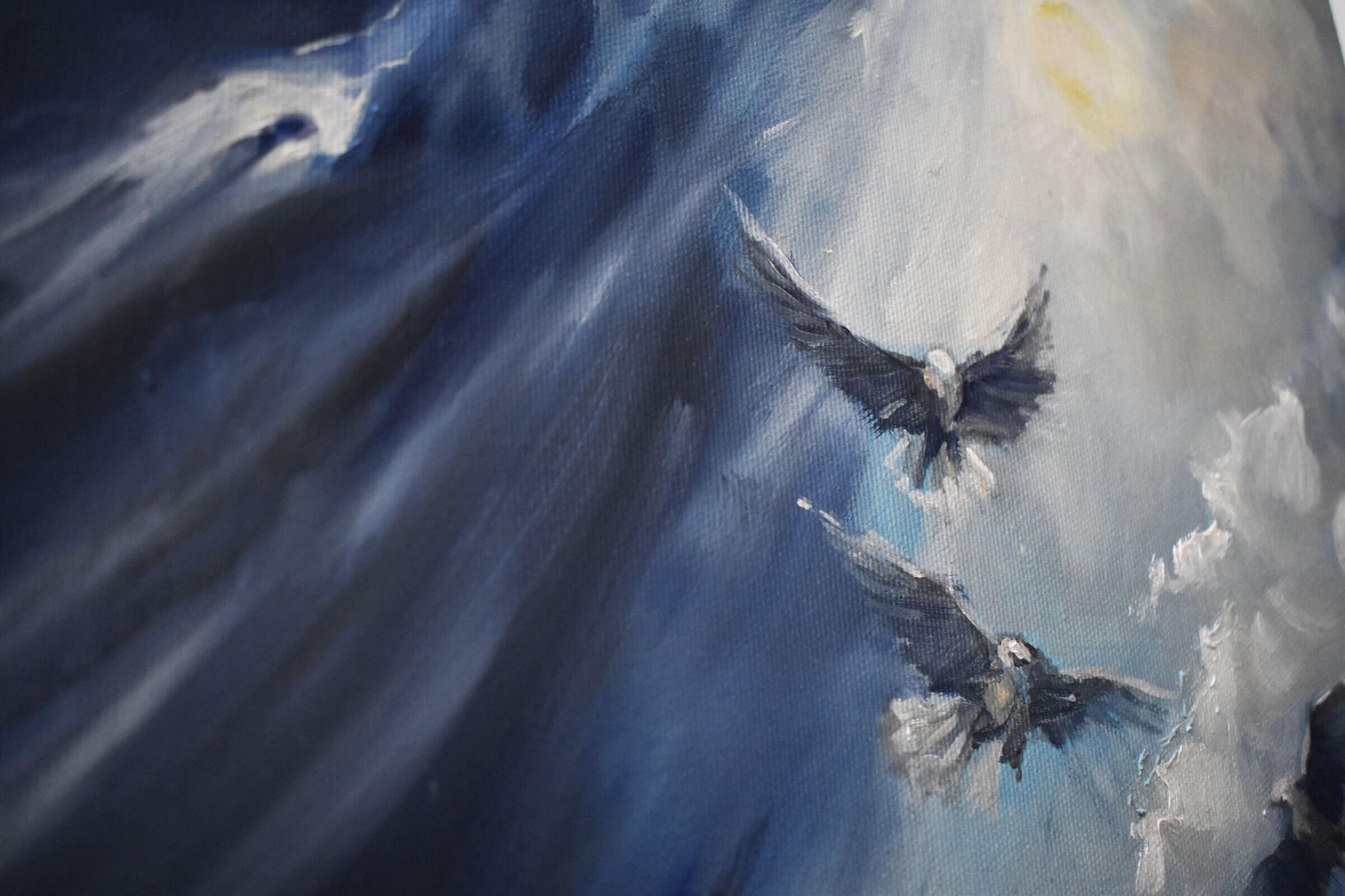 Valar Manwë Silmarillion Inspired Original Oil Painting - Etsy