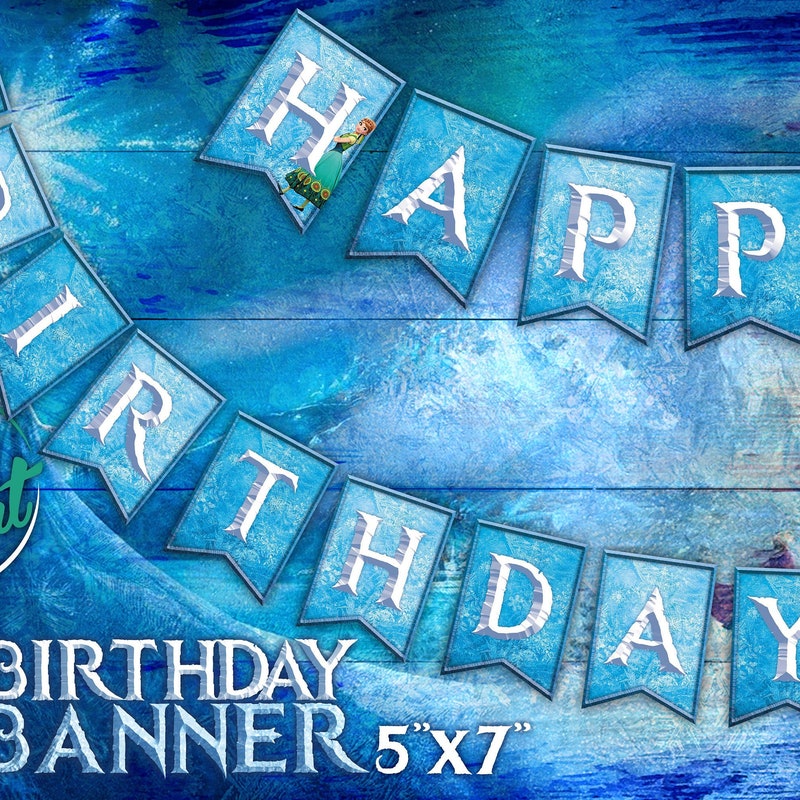 Frozen Banner - Etsy