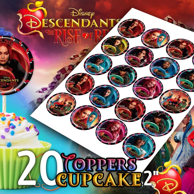 Descendants Cake Topper - Etsy