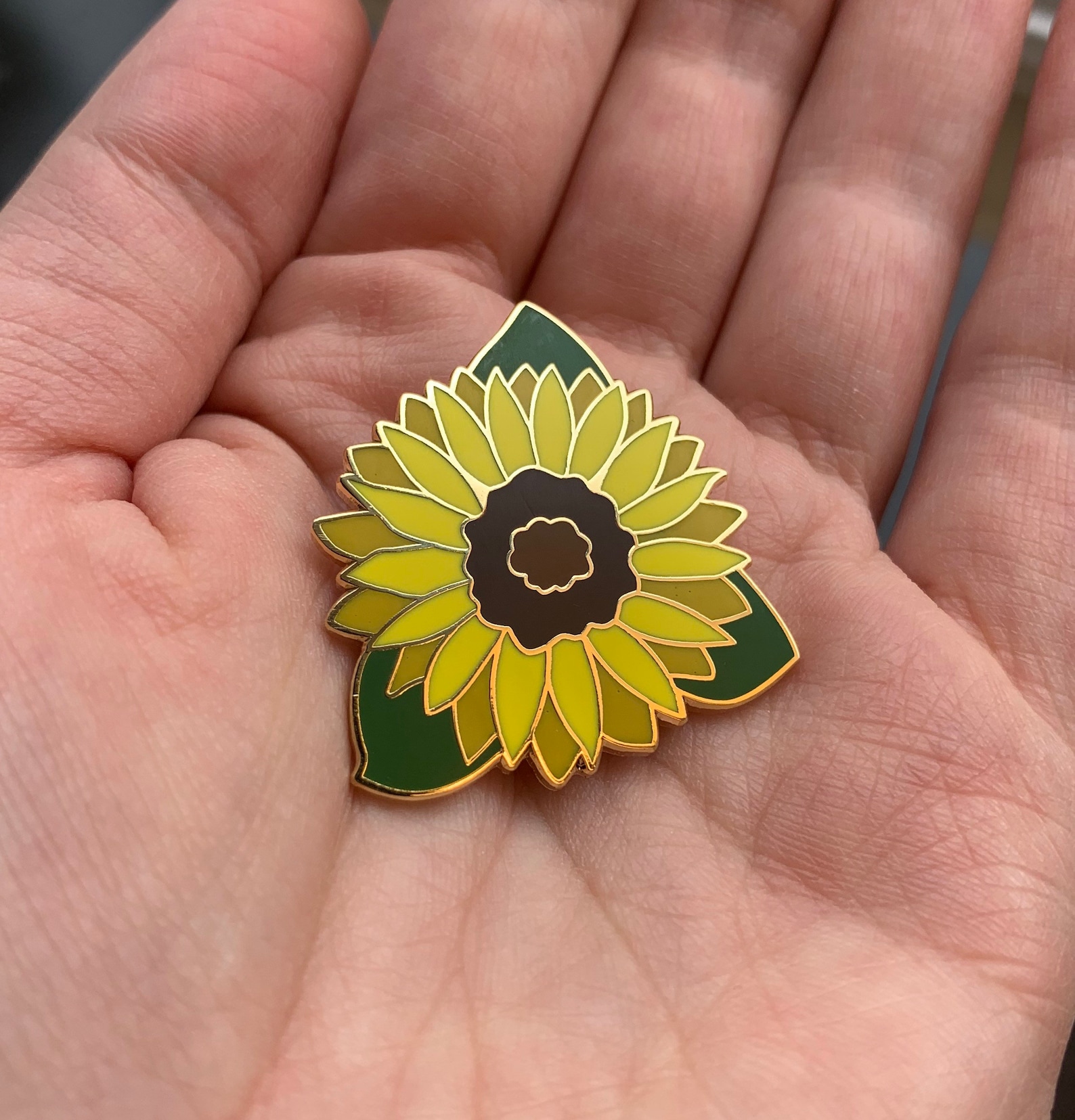 Enamel Pin- Sunflower - Etsy