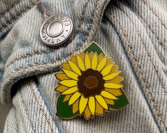 3.5 Yellow Orange Sunflower Silk Flower Brooch Pin - Etsy