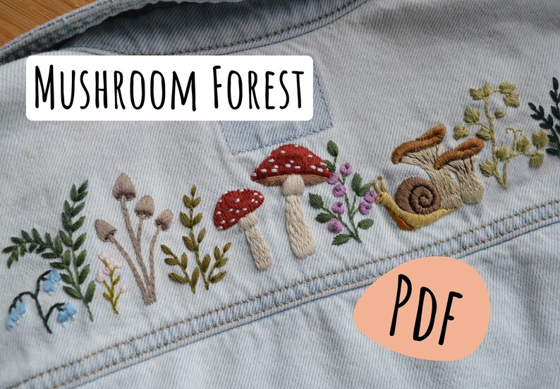 Mushroom Forest PDF Pattern & Stitch Guide - Etsy