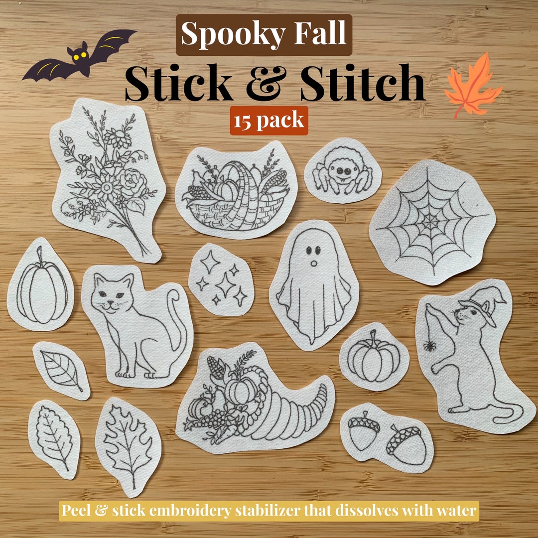 Spooky Fall Stick & Stitch - Etsy