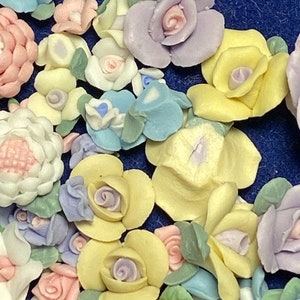 Assorted Porcelain Roses, Mixed Colors and Sizes - Etsy