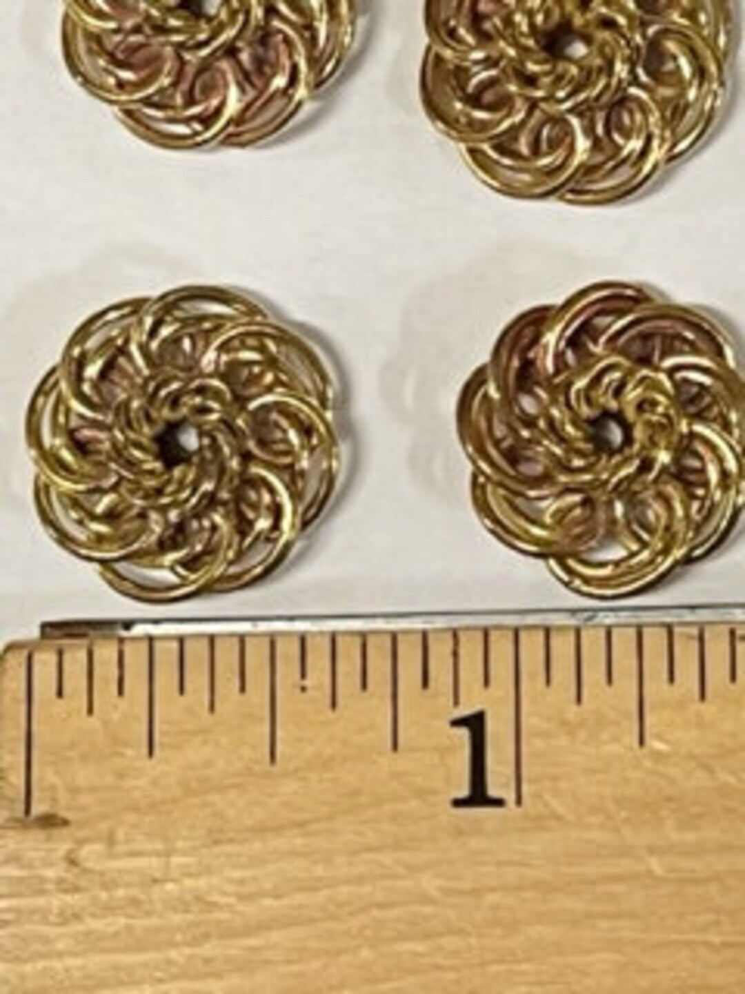 24 Pieces Brass Flower Love Knots With Stone Recess - Etsy