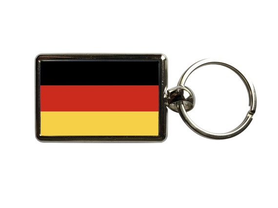 Flags of the World German Flag Metal Keyring | Etsy