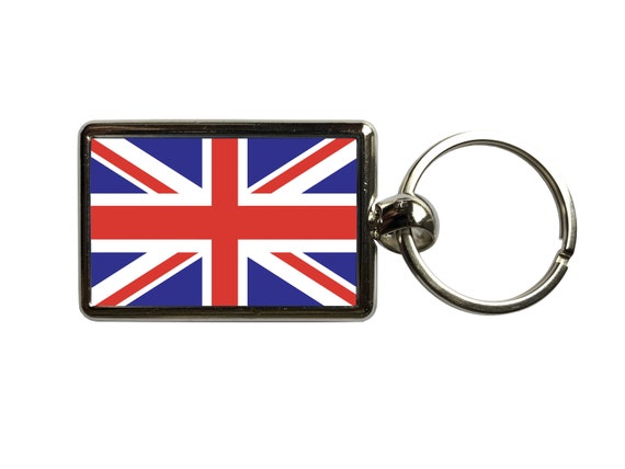 Flags of the World British Flag Metal Keyring | Etsy