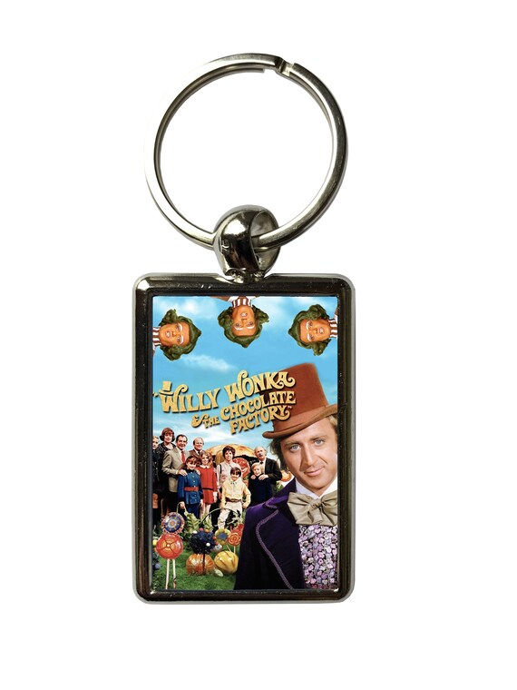 Willy Wonka and the Chocolate Factory Metal Keyring | Etsy
