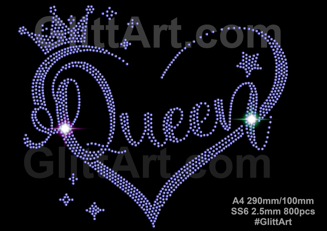 Queen Hart SS6 Rhinestone Rhinestones Crystals Diamante Template ...