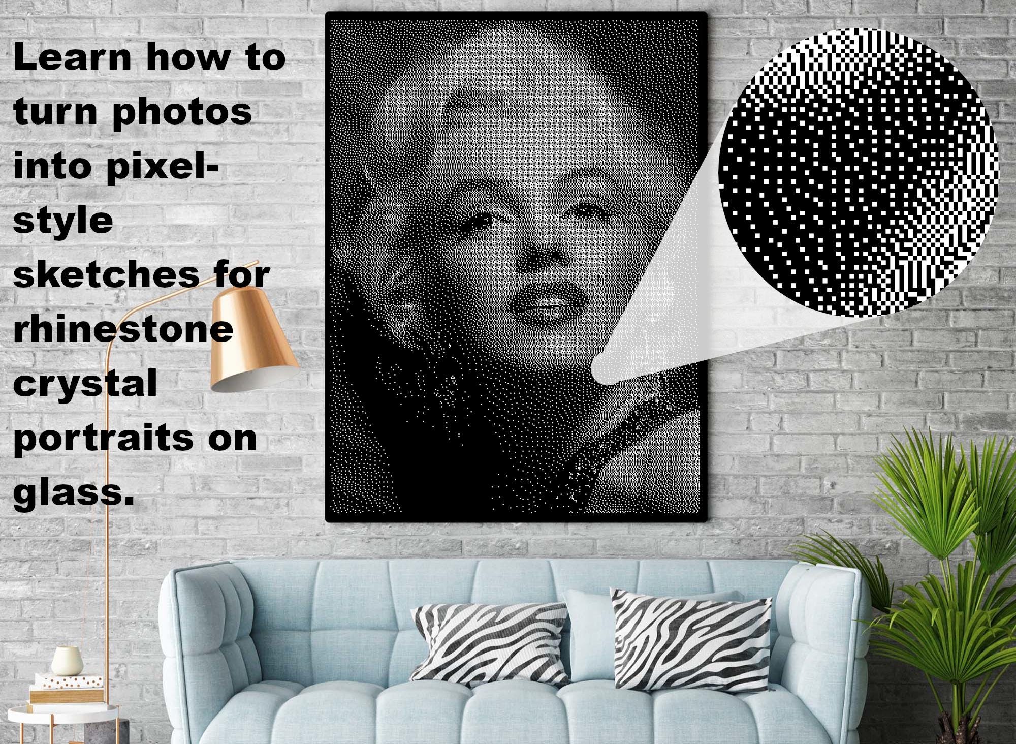 Digital Sketches for Crystal Portraits – Learn to Design for Rhinestone ...