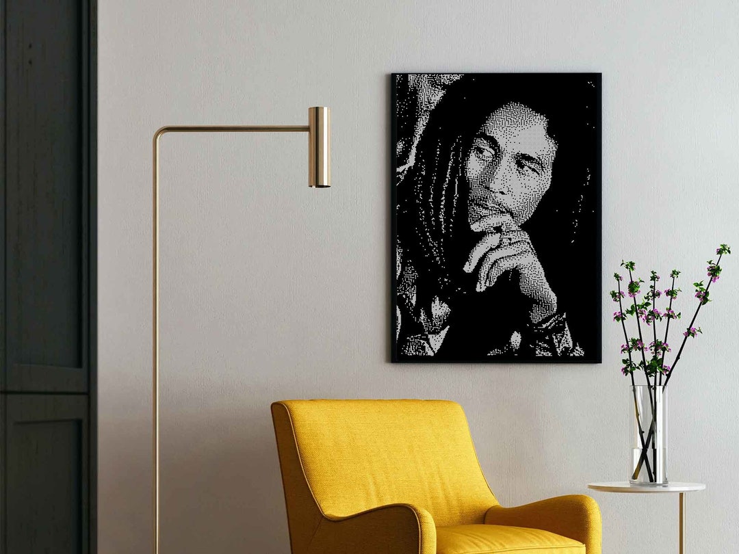 Crystal Art KIT, Bob Marley, DIY Rhinestones Diamond Painting for Home ...