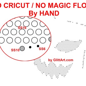 VS LOGO SS6 SS10 SS16 Rhinestone Digital Template for Hand Place. A4 ...