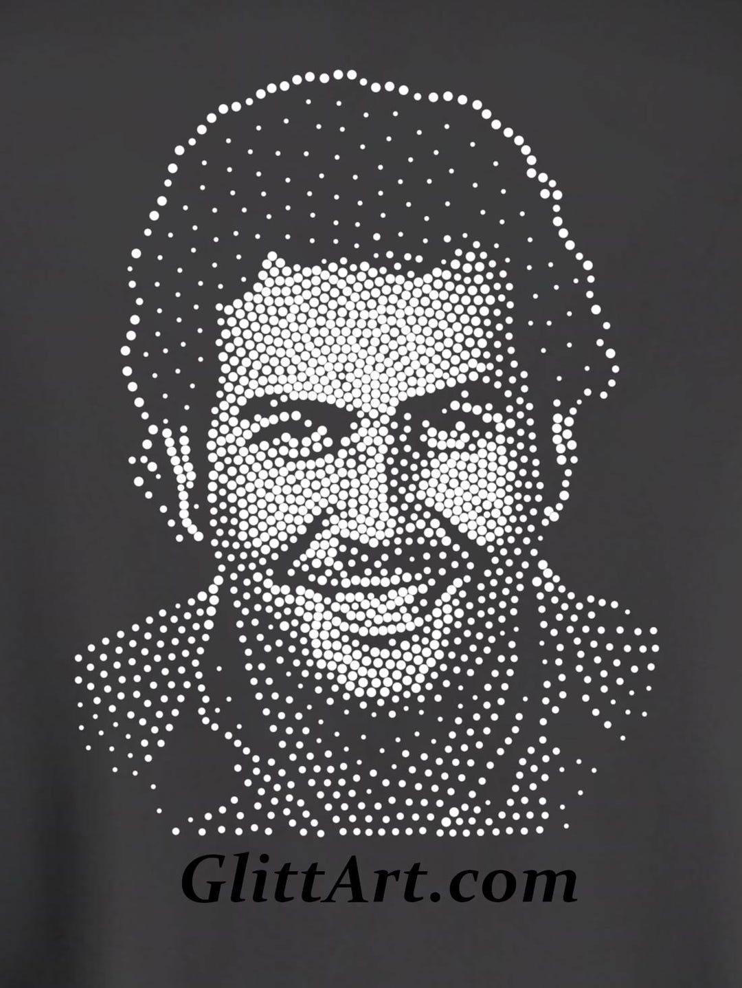 Pablo Escobar Crystals Portrait Rhinestone Digital Template for ...