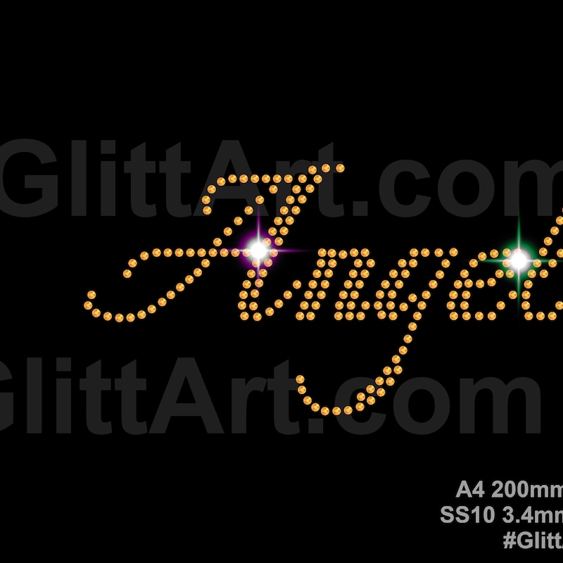 Rhinestone Angel - Etsy