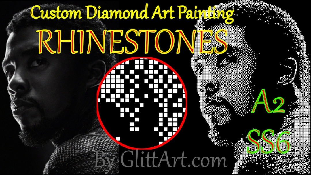 Custom Rhinestone Diamond Art, Crystal, Gems, Diamond Painting Template ...