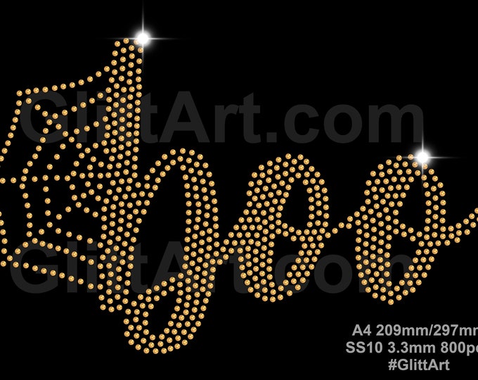 Betty Boop SS10 Rhinestone Crystals Diamante Template Digital Download ...