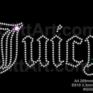 Juicy Couture Logo SS16 Rhinestone Crystals Diamante Template Digital ...