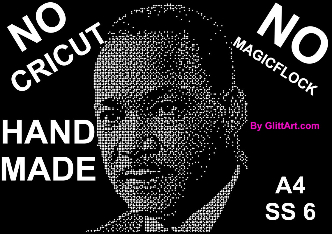 Martin Luther King Jr. SS6 Rhinestone Digital Template for Handmade ...
