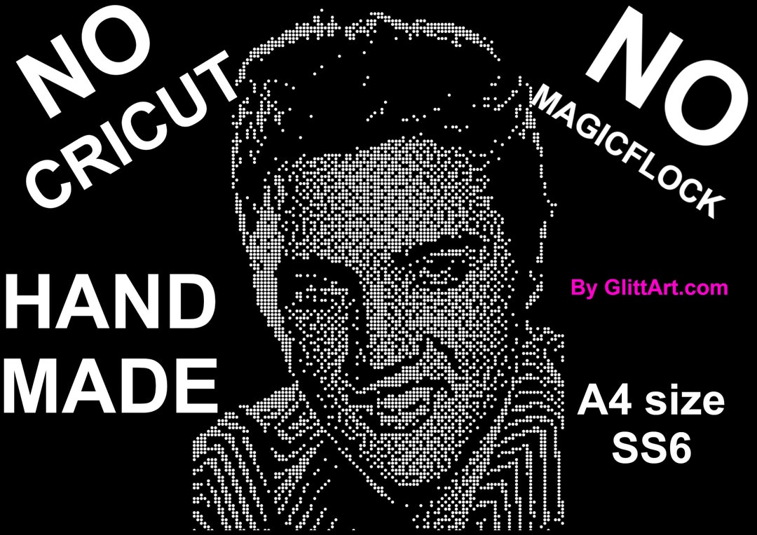 Elvis Presley SS6 Rhinestone Portrait Digital Template for Handmade ...