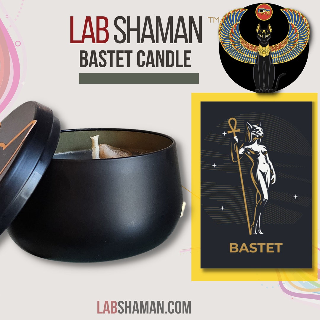 Bastet Candle | Honoring, Meditation , Altar | LAB Shaman - Etsy