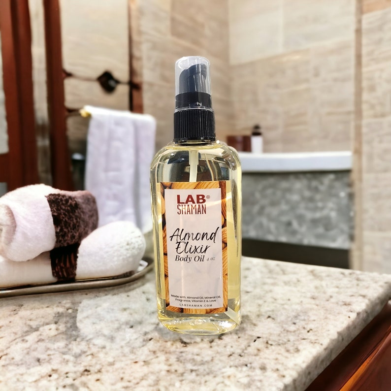 Almond Elixir | Body Oil | the Dupe | LAB Shaman - Etsy