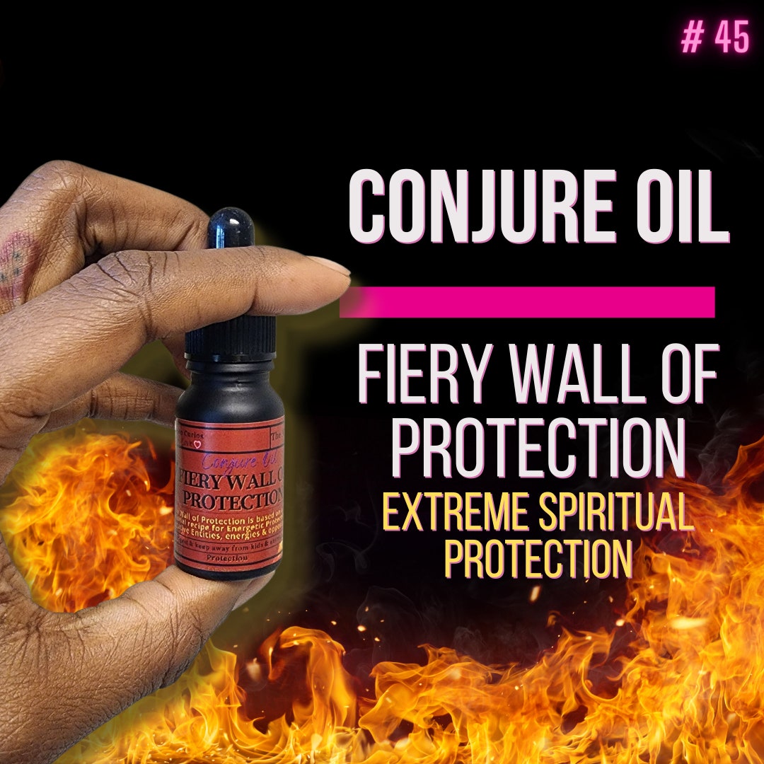 Fiery Wall of Protection Conjure Oil - Etsy
