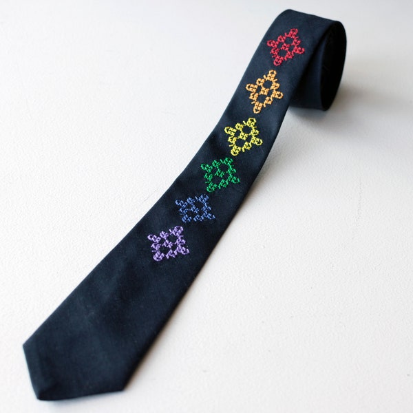 Rainbow Necktie - Etsy