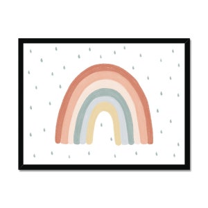 Rainbow Wall Art - Subtle (landscape) | Framed Print - Etsy