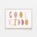 Cool Kiddo Pink & Mustard Framed Print - Etsy