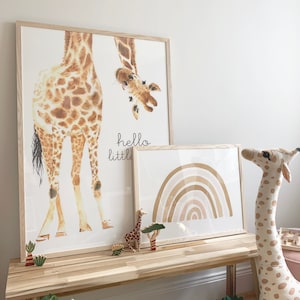Hello Little One Giraffe - Original | Unframed - Etsy