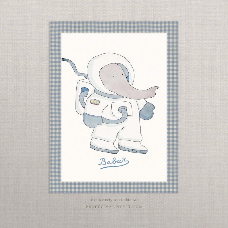 Babar Nursery Art | Unframed - Etsy