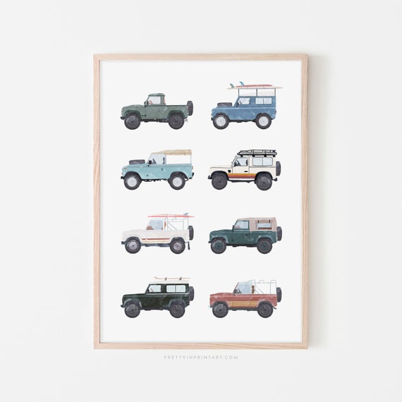 4x4 Defender Chart Framed Print - Etsy