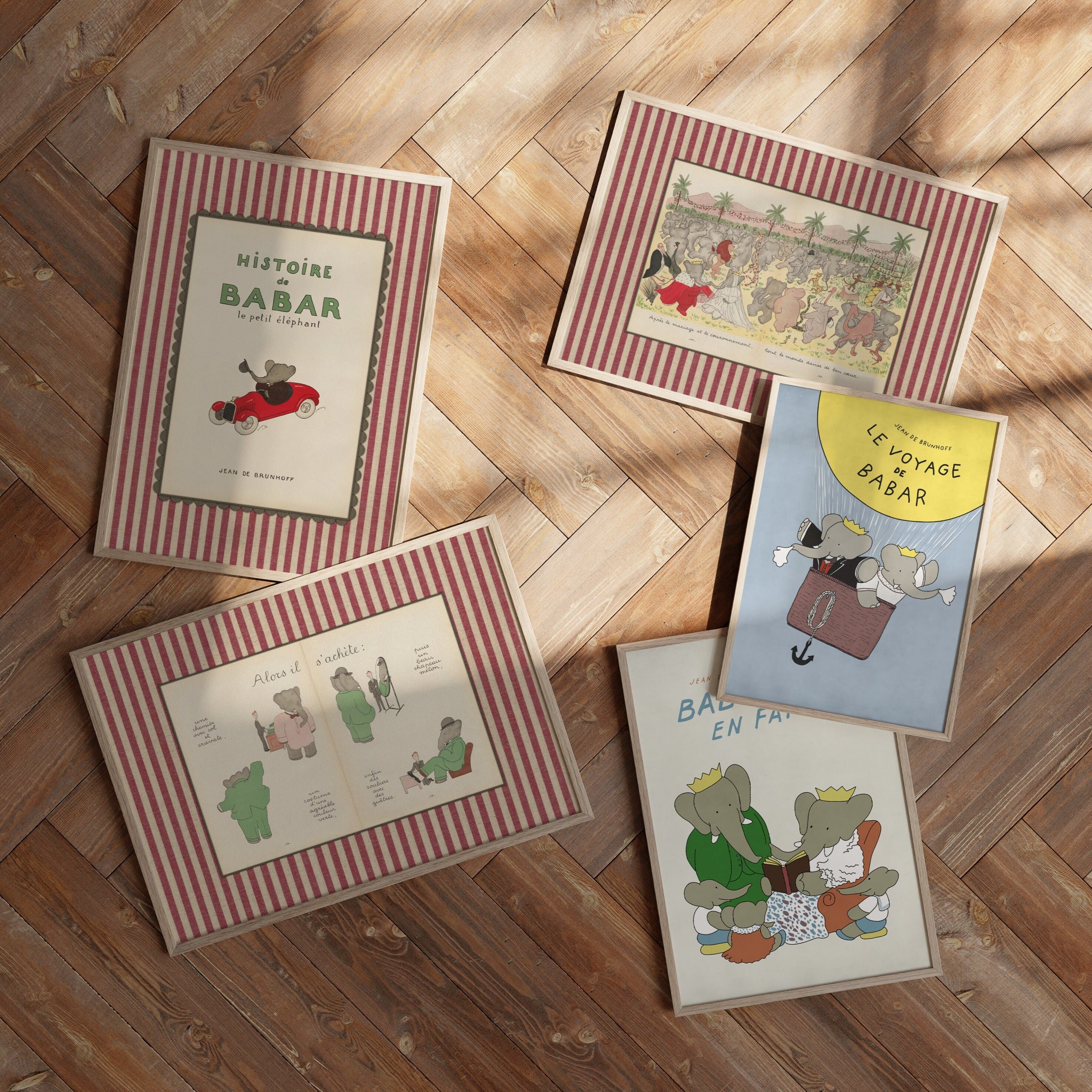 Babar Inspired Art 001 | Framed Print - Etsy