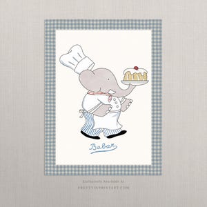 Babar Nursery Art | Unframed - Etsy