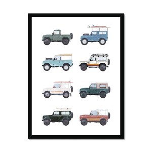 4x4 Defender Chart | Framed Print - Etsy