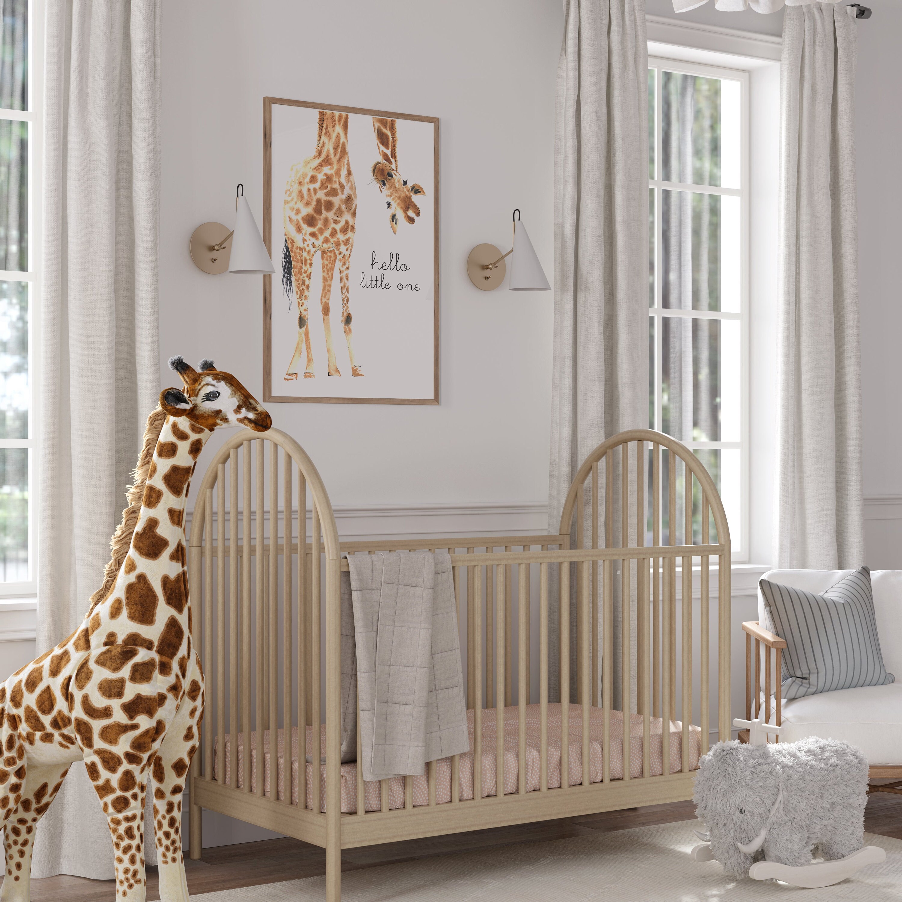 Hello Little One Giraffe Original Unframed - Etsy