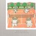 Babar Tennis Portrait | Unframed - Etsy