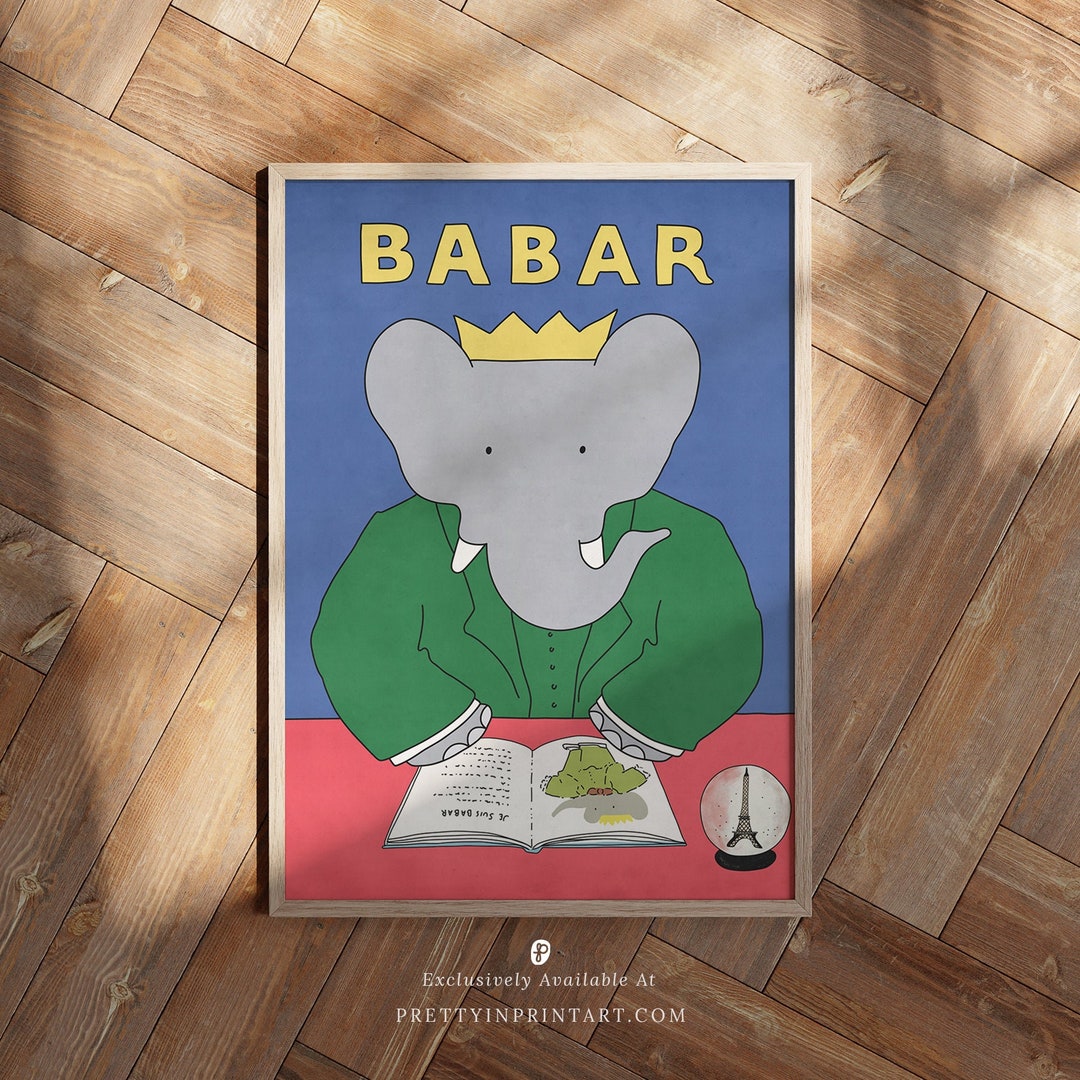 Babar Nursery Art 004 | Framed Print - Etsy