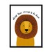 Lion - Courage & Brave Quote | Framed Print - Etsy UK