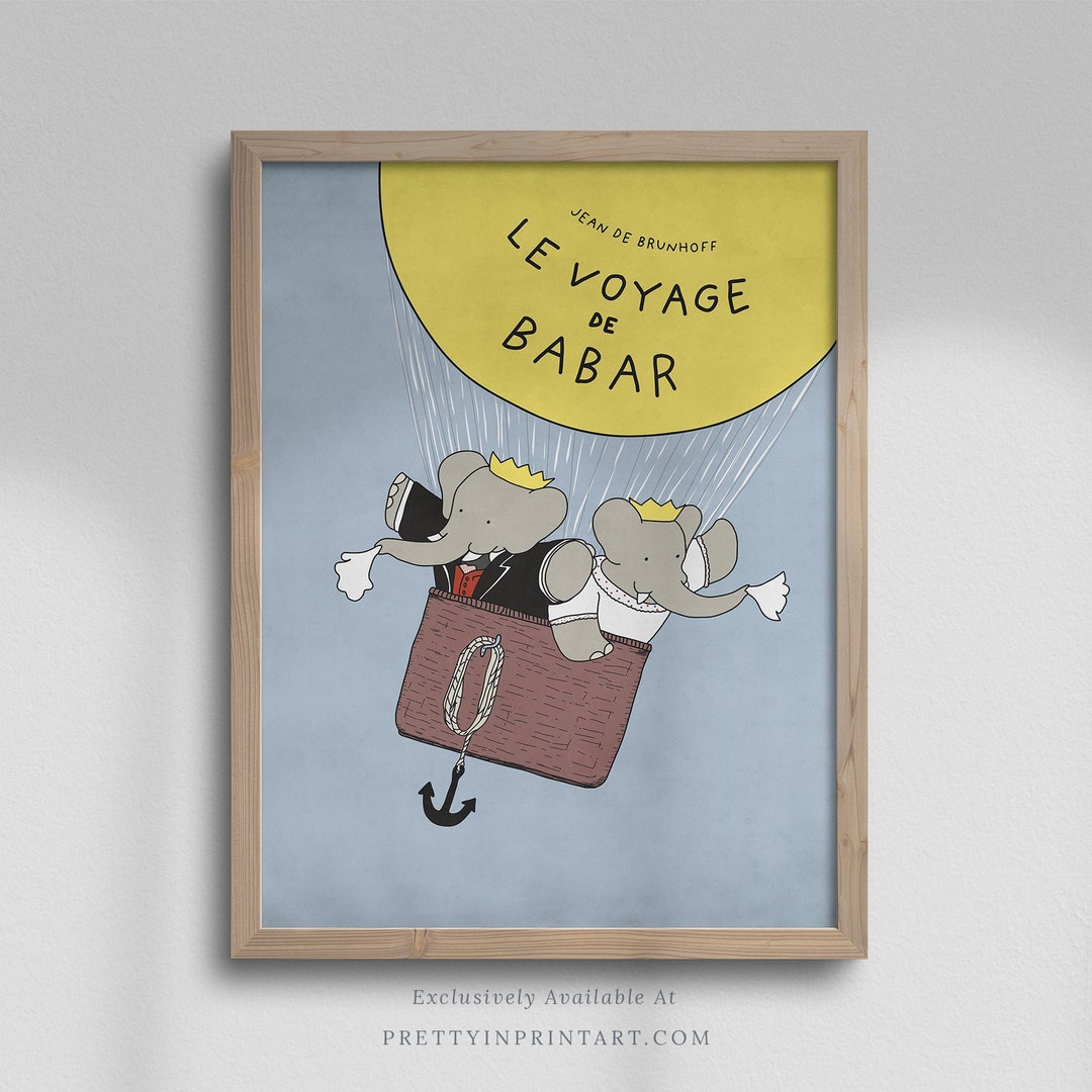 Babar Nursery Art 005 Framed Print - Etsy UK